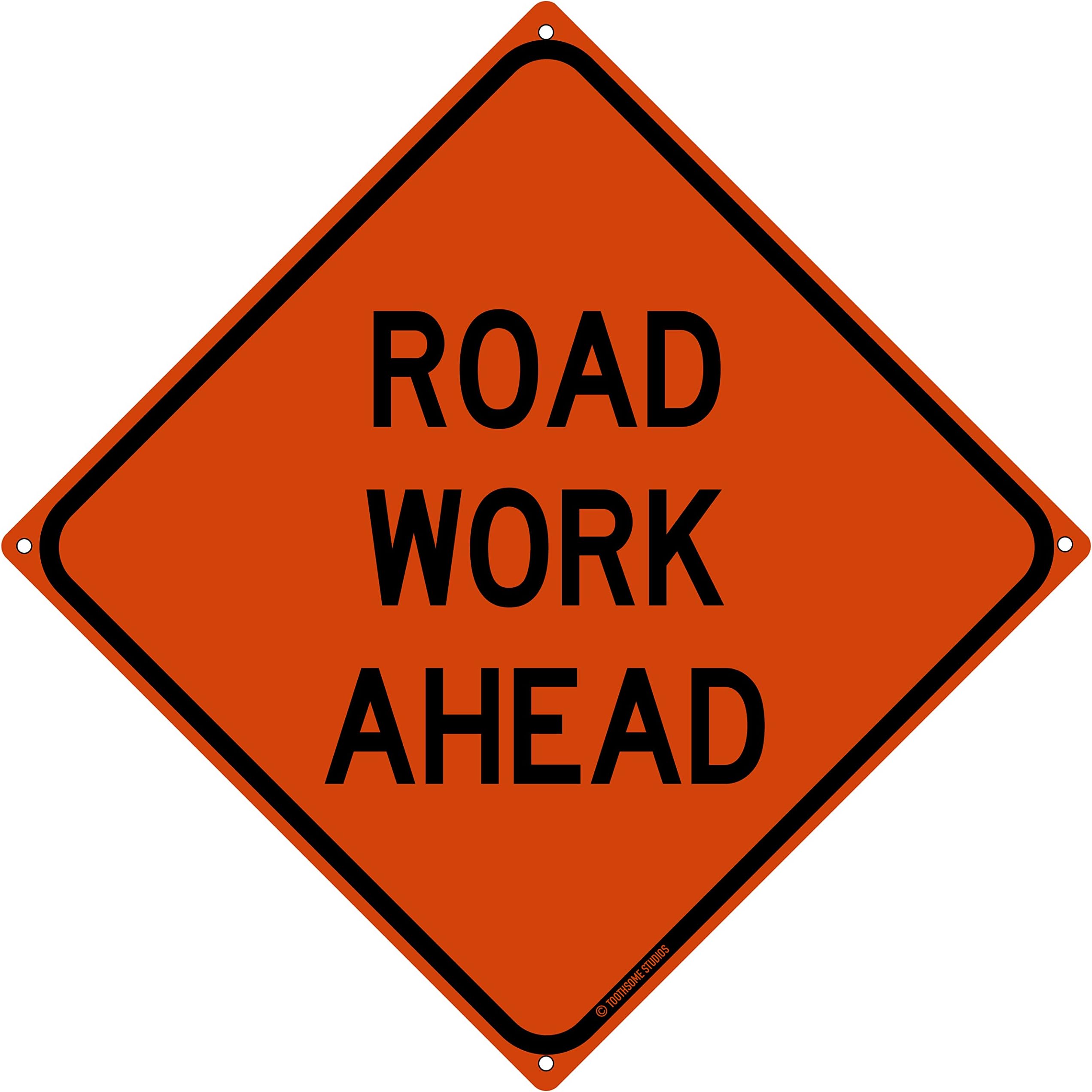 Amazon.com : Right Winding Road with Sharp Turn Symbol Metal Aluminum ...