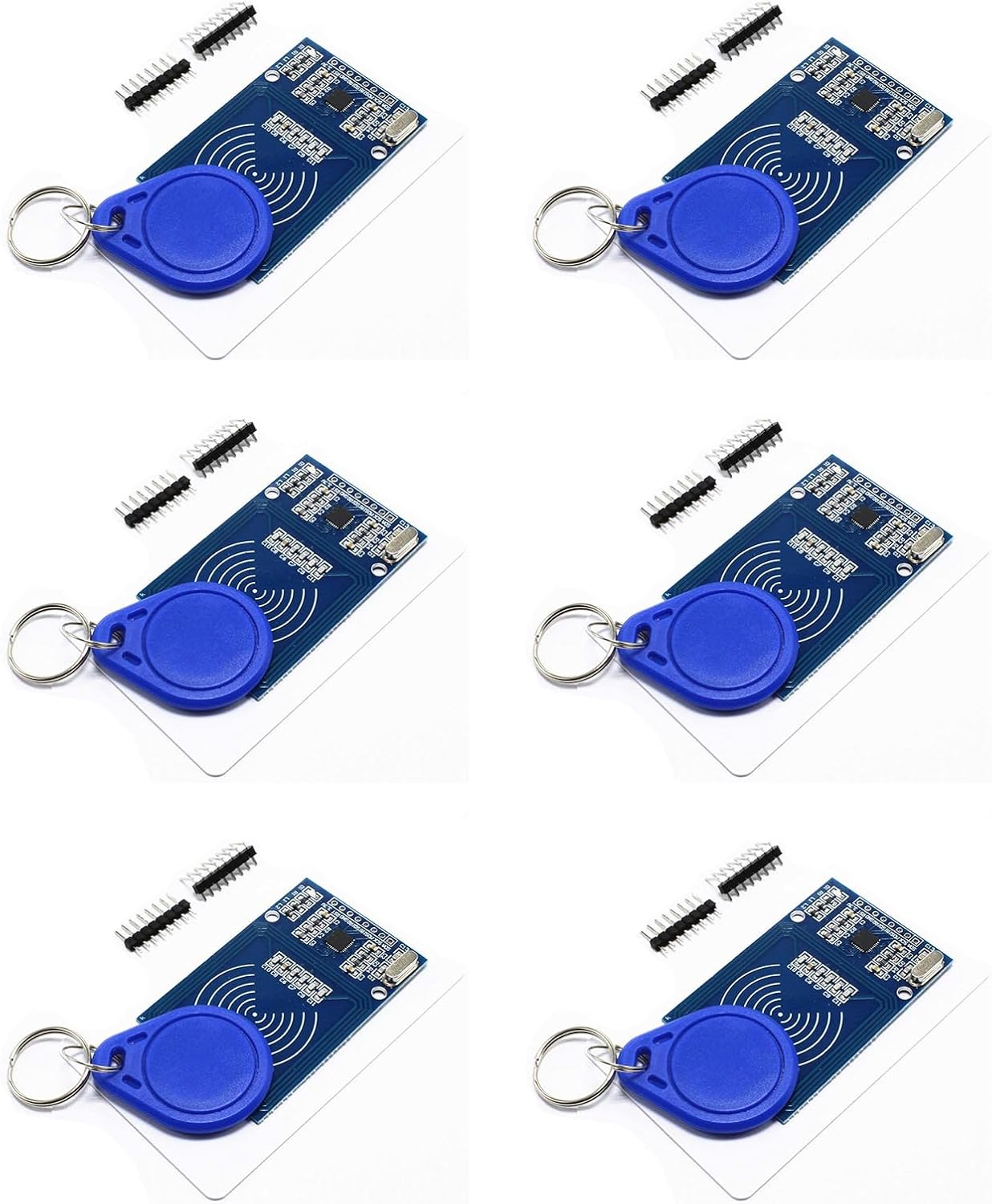 Amazon.com: 6-Piece RFID Kit: Mifare RC522 RF IC Card Sensor Module ...