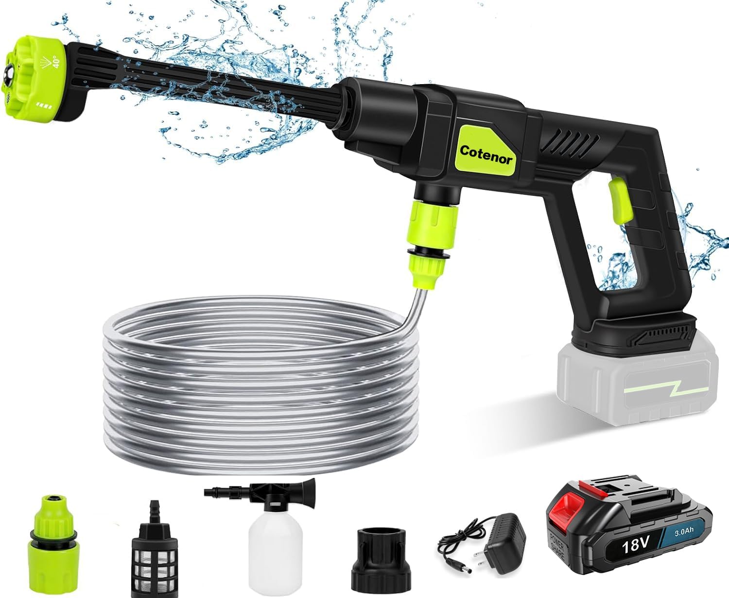 Amazon.co.jp: Makita Cordless Mini High Pressure Washer for 18V Battery ...