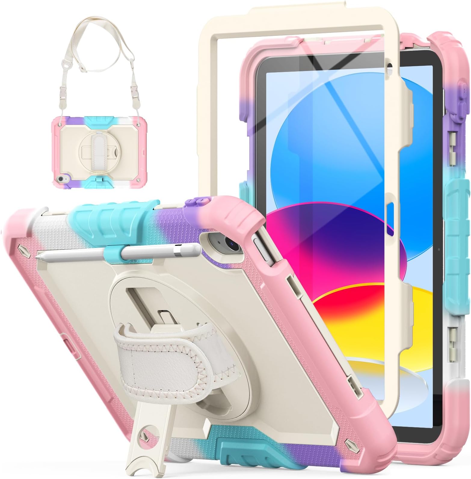 Amazon.com: iPad 10th Generation Case, iPad 10 Case 10.9'' 2022, [Kid ...
