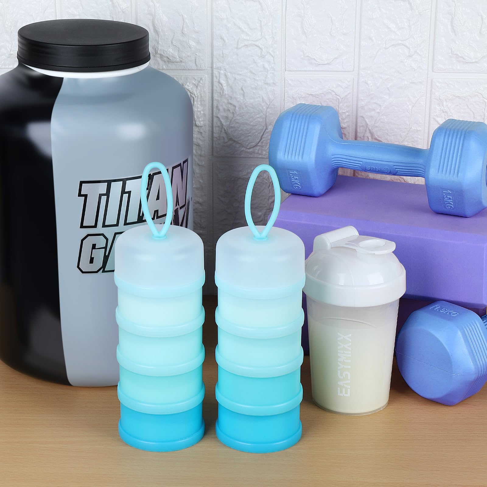 Snapklik.com : Accmor 2 Pcs Protein Powder Container To Go