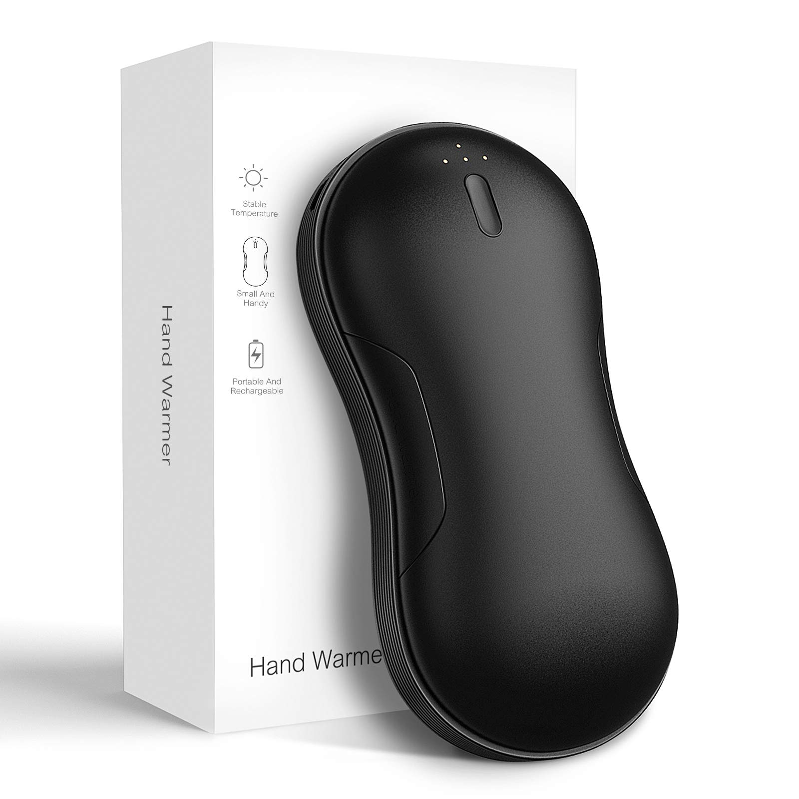 Hand Warmers Rechargeable USB Electric Hand Warmer 9000mAh Double-Sided ...