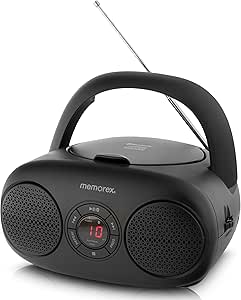 Amazon.com: Memorex AM/FM Top Loading CD Player | Portable Stereo with ...