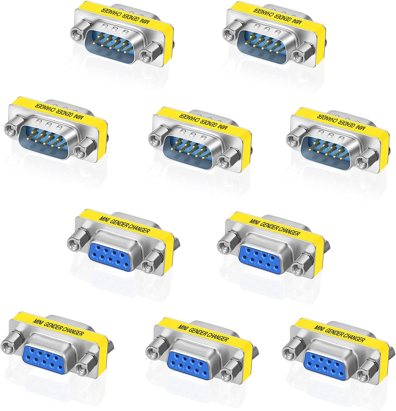 Amazon.com: TNP HD15 SVGA Connector (5 Female to Female, 5 Male to Male ...