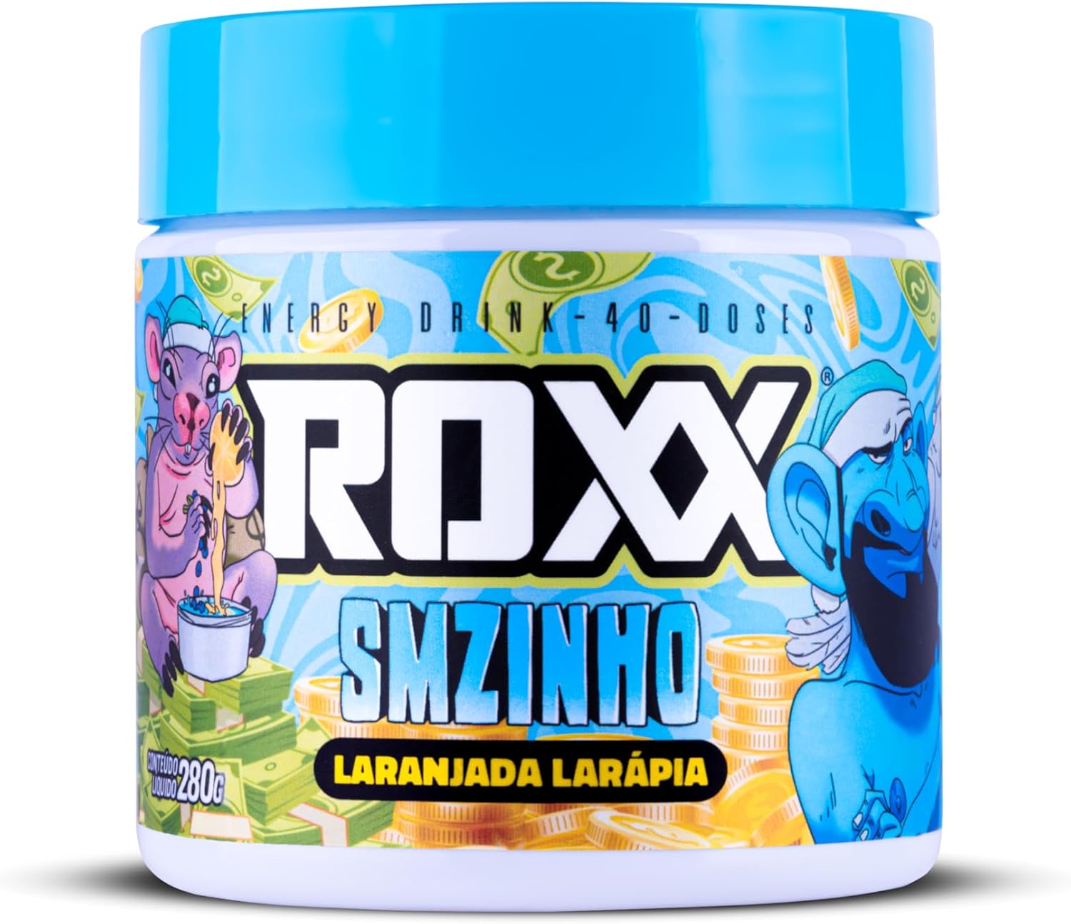 Roxx Energy For Players (280g), Laranjada Larápia | Amazon.com.br