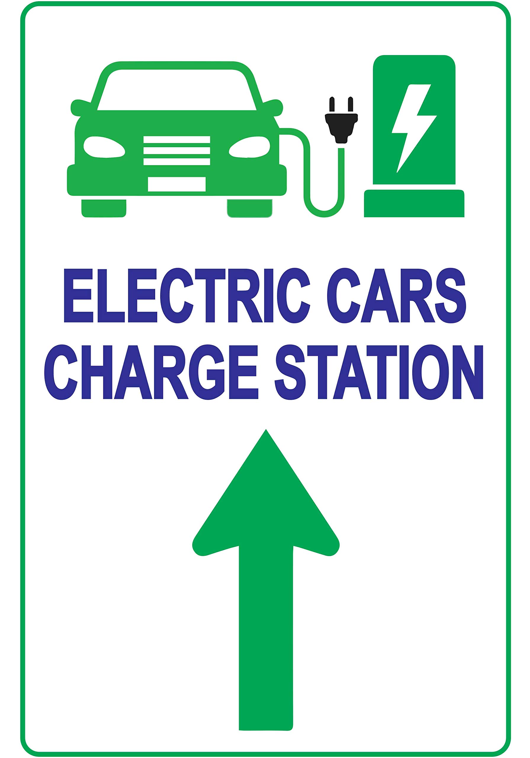 Electric Car Charging Stations Signs
