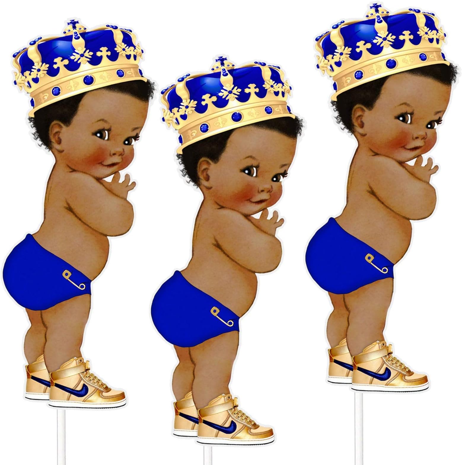 Amazon.com: Royal Blue Little Prince Centerpieces, Set of 3 African ...