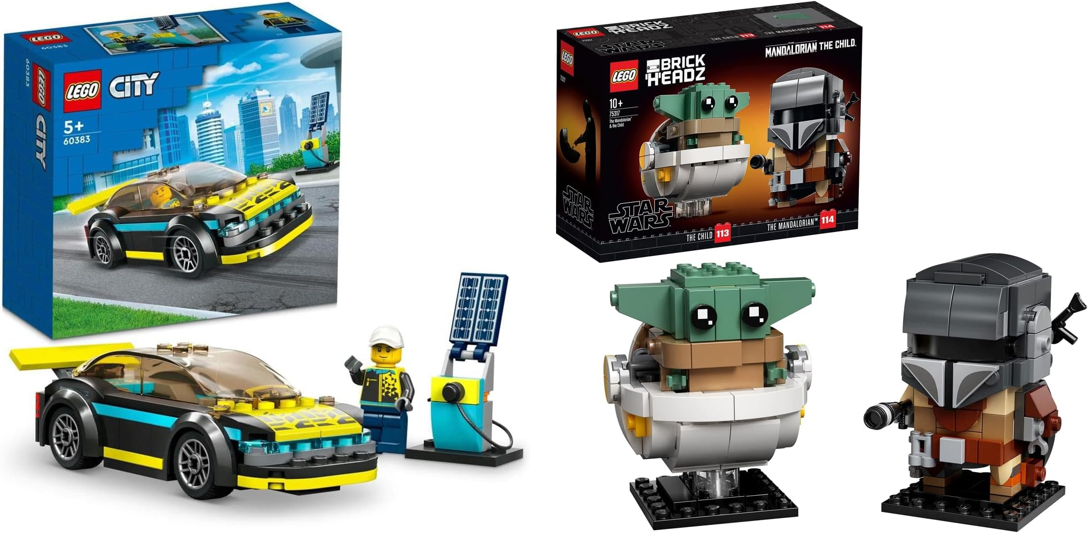 LEGO BrickHeadz Star Wars The Mandalorian & The Child 75317 Building ...