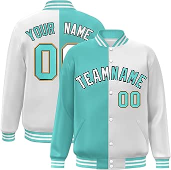 Freecustom Custom Men's Varsity Baseball Jacket Casual Letterman Bomber ...