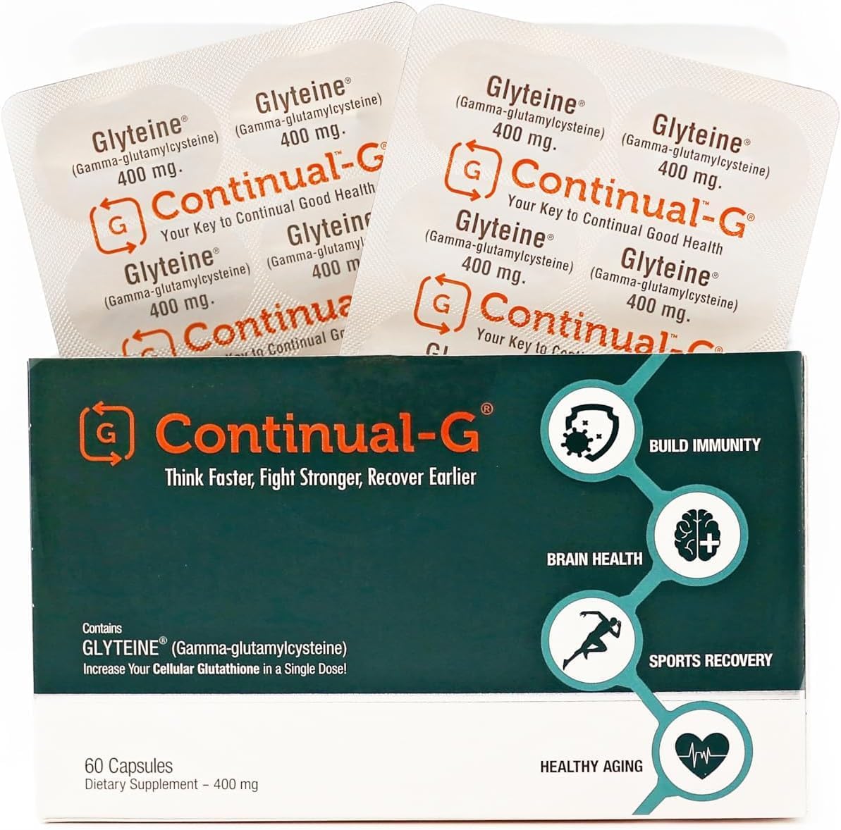 Amazon.com: CONTINUAL - G Glyteine Capsules | Cellular Enhancing ...