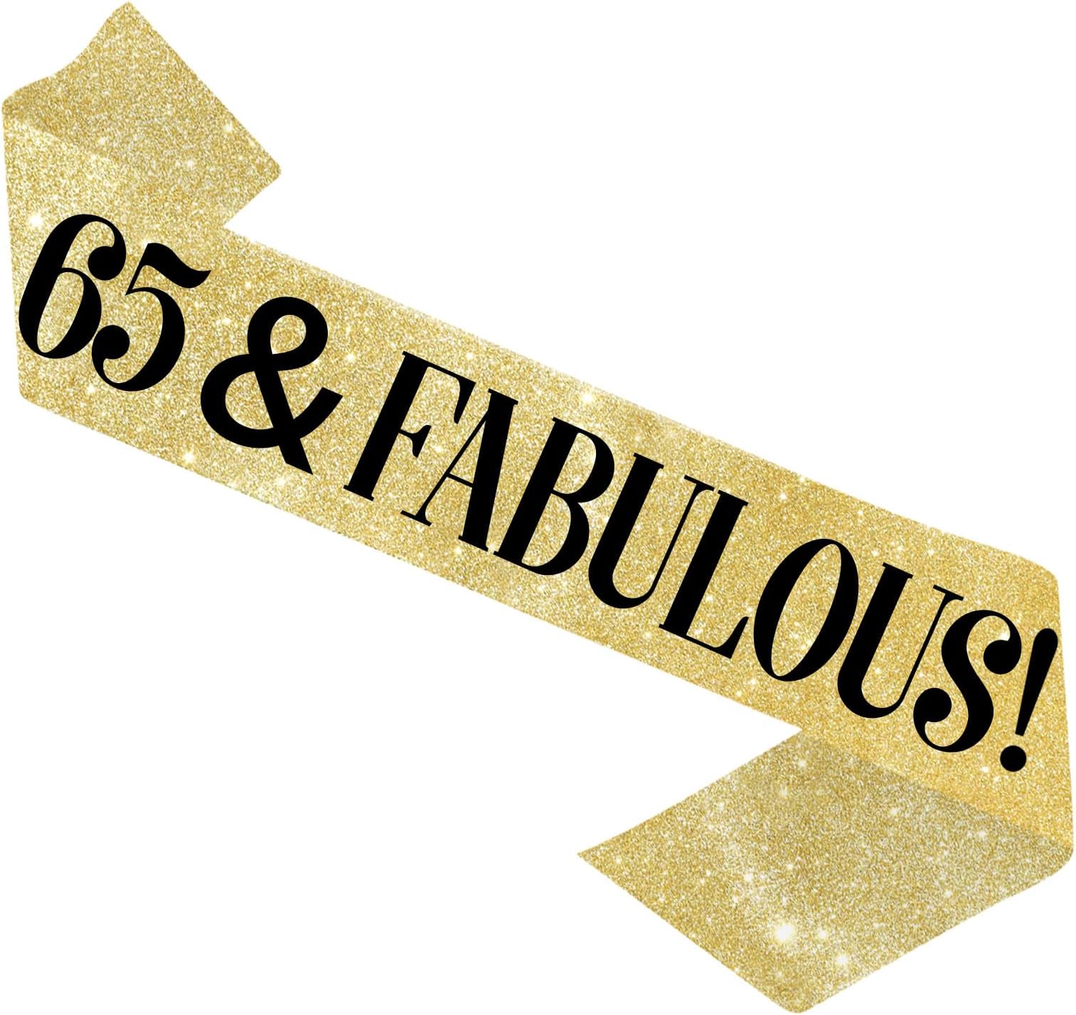 Amazon.com: 65 Birthday Decorations - 65th Birthday Sash - "65 ...