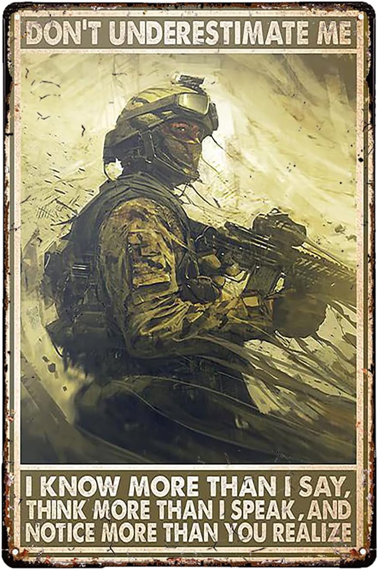 Amazon.com: SmartCows Army Corps Engineers Metal Tin Sign with Rustic ...