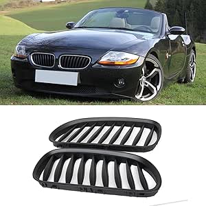 E85 Grille, ABS Front Replacement Kidney Grill for Z Series Z4/E85 Matt ...