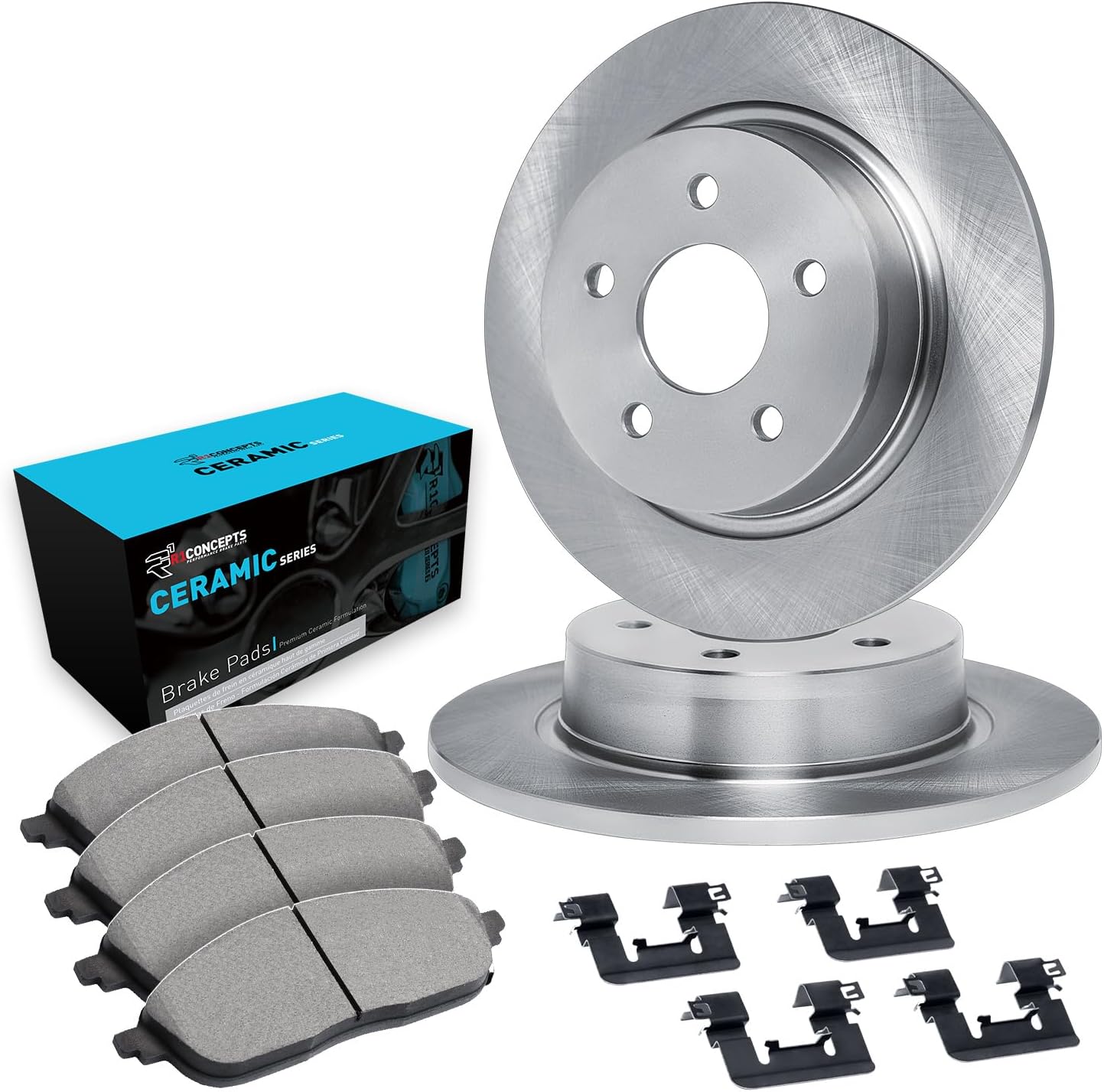 Amazon.com: R1 Concepts Rear Brakes and Rotors| Hardware Included| Rear Ceramic Brake Pads and ...