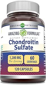 Amazon.com: Amazing Formulas - Suplemento de sulfato de condroitina de 1200 mg por porción ...