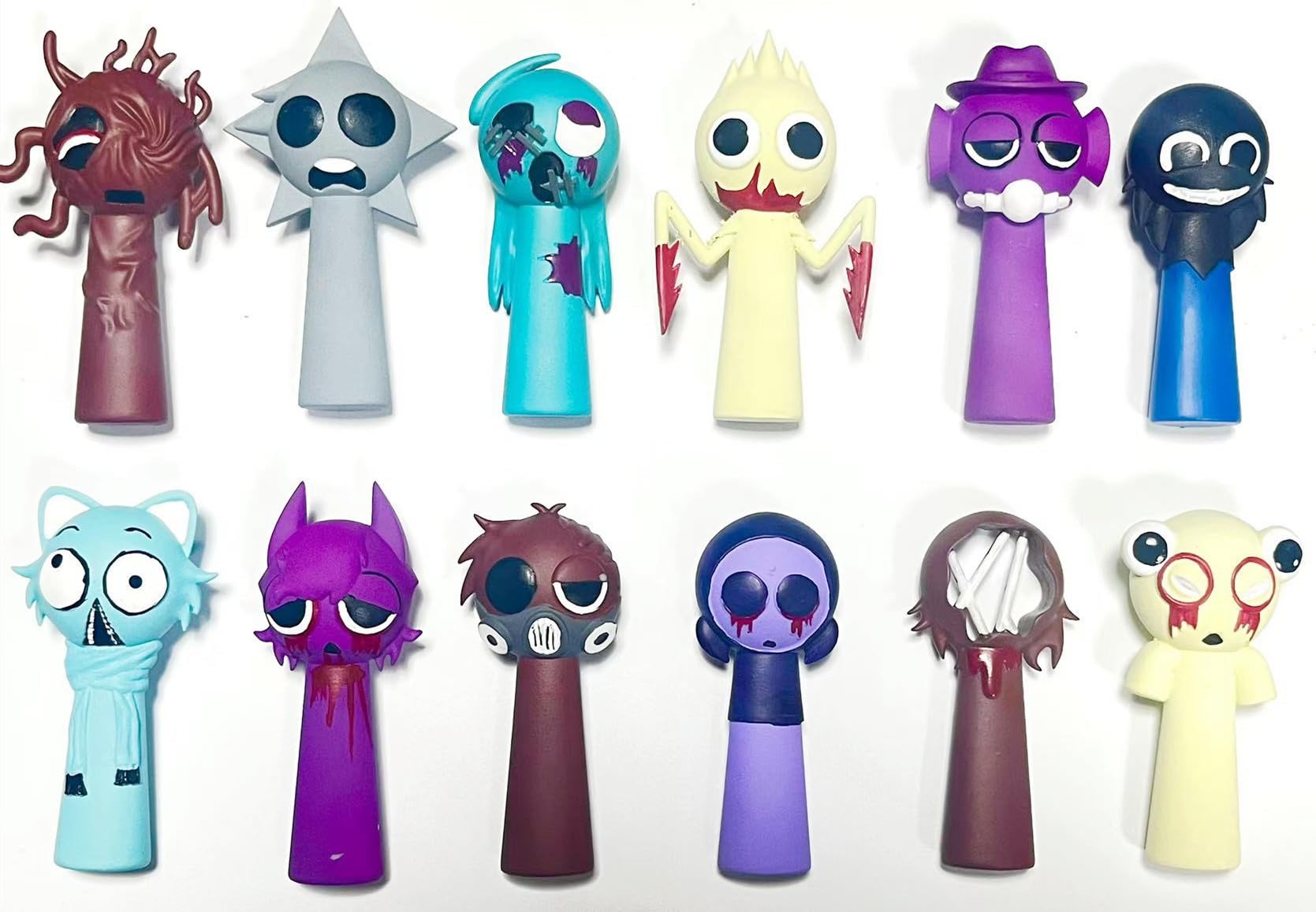 Amazon.com: Sprunki Action Figures, Sprunky Toy Whole Set Oren,Reddy ...