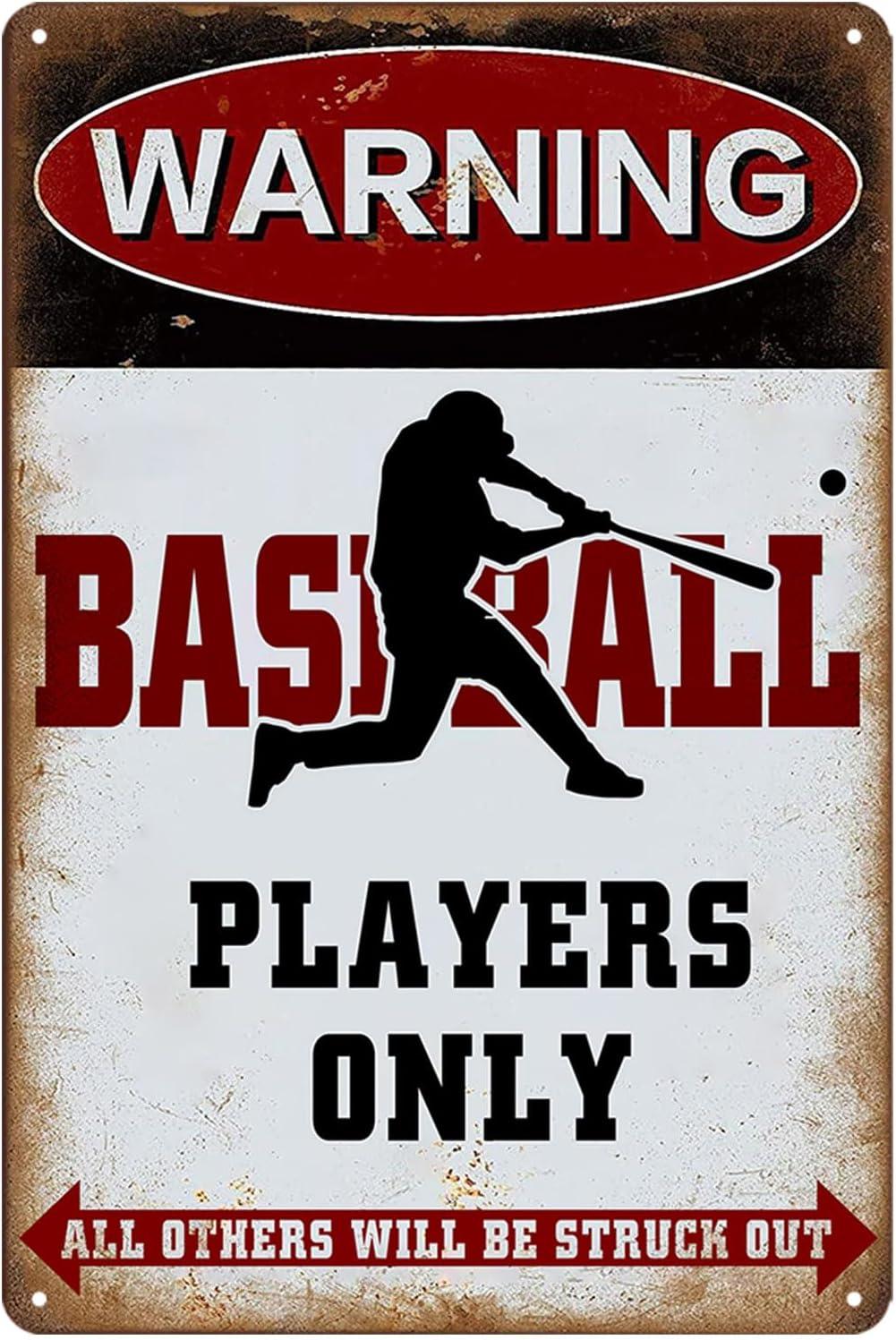 Amazon.com: Baseball Players Only Metal Tin Sign Baseball Poster Gifts ...
