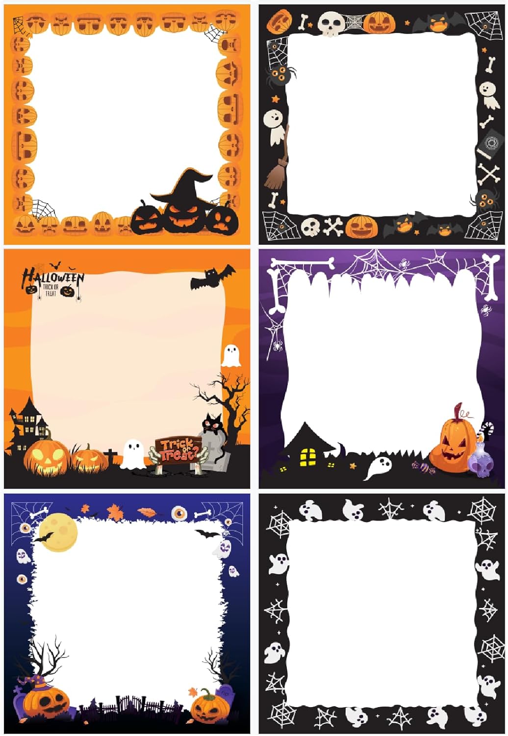 Amazon.com : 30 Pcs Halloween Sticky Notes Halloween Note Pads with ...