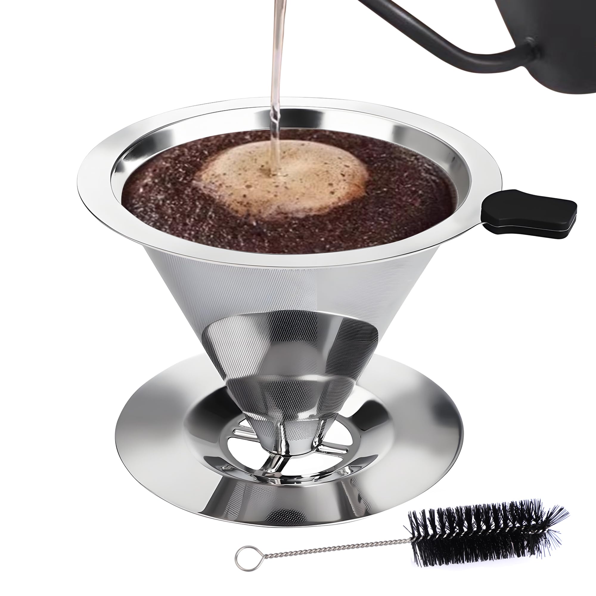 Amazon.com: Evenpop Pour Over Coffee Dripper, Slow Drip Paperless ...