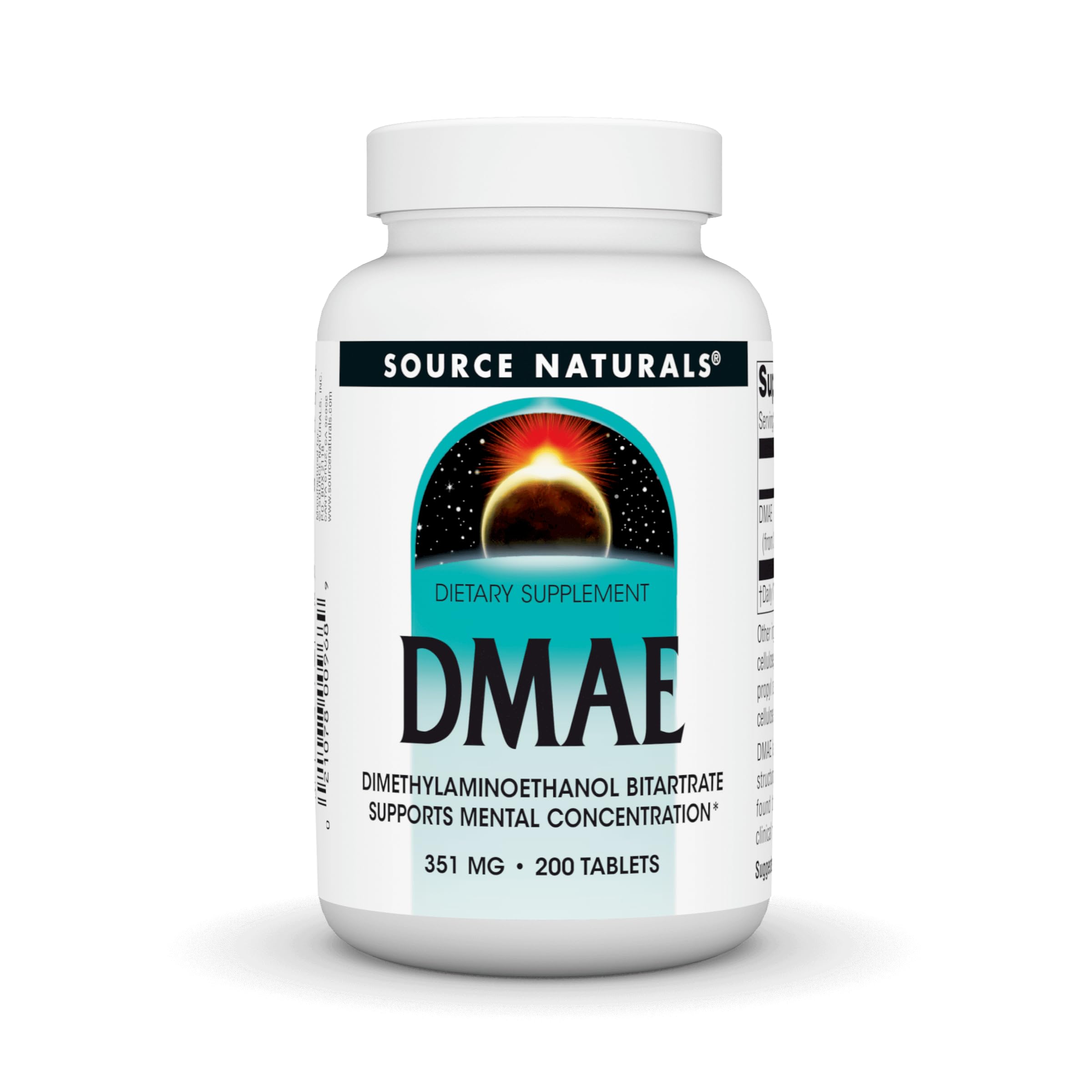 Amazon.com: Source Naturals DMAE, Dimethylaminoethanol Bitartrate ...