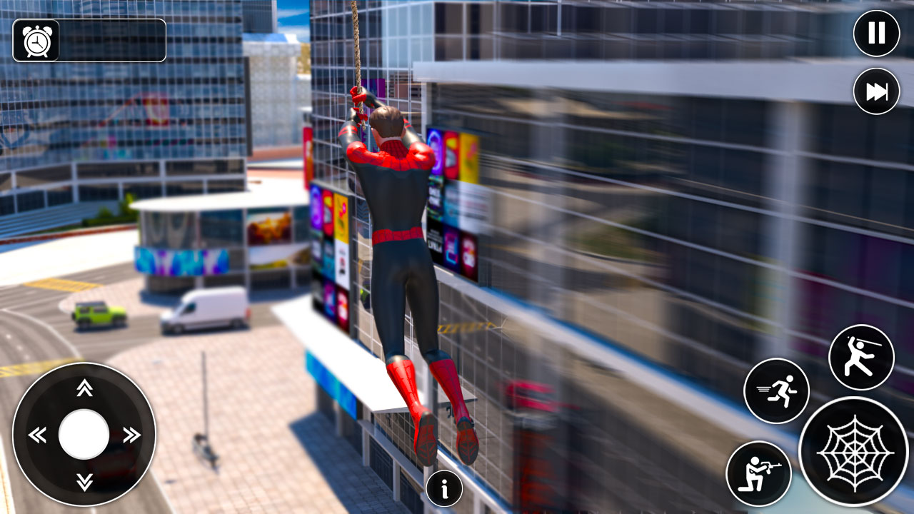 Rope Gangster City War 3D: Real Open World Spider Hero Flying Super ...