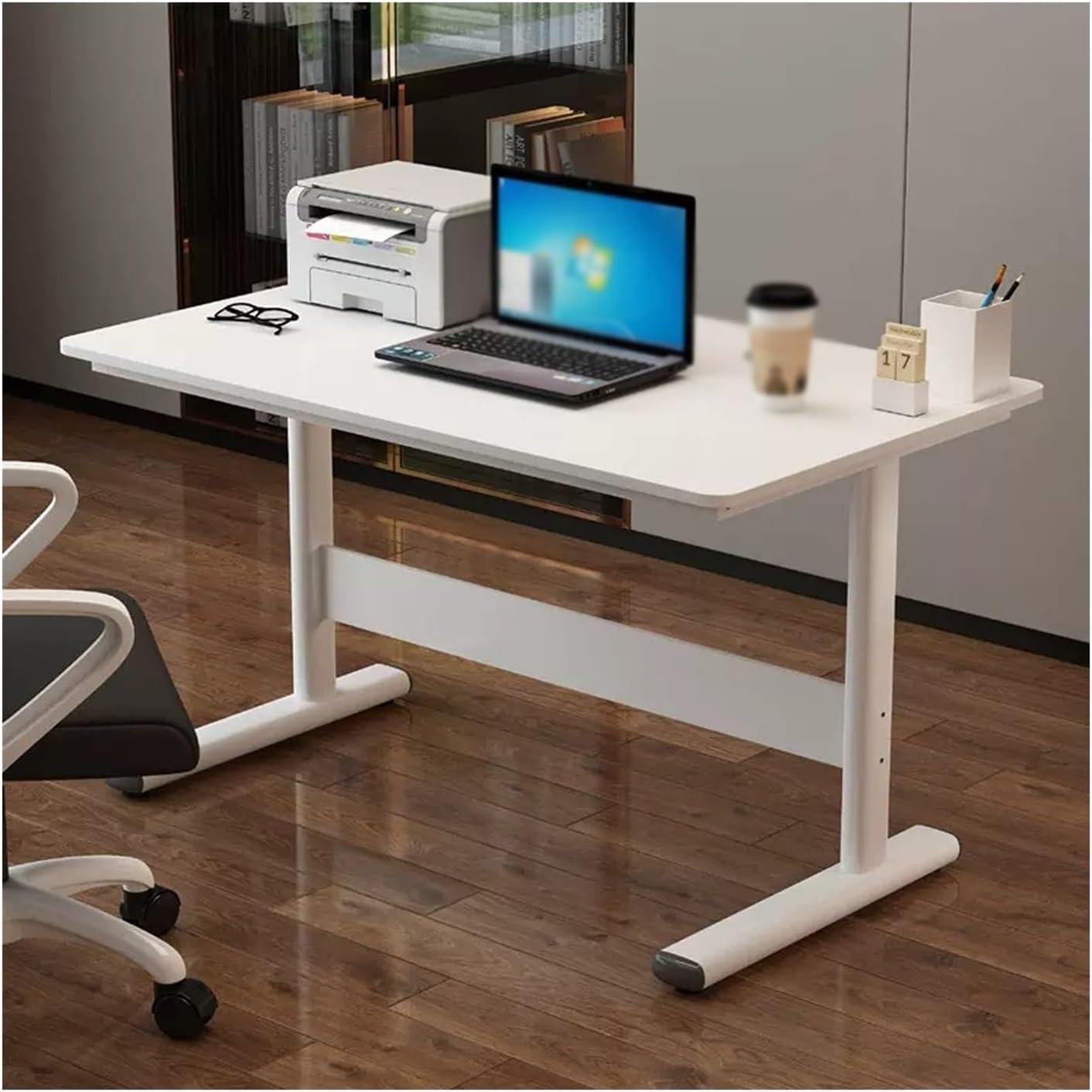 Glaceon Height Adjustable Computer Desk with Splicing Board, Standing ...