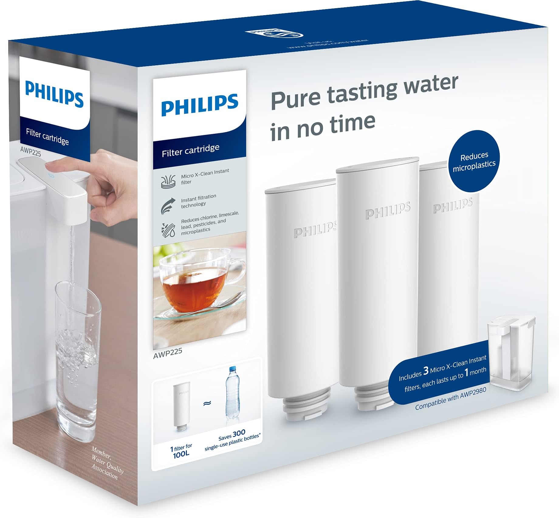 Philips GoZero Daily Filter Cartridge 3-pack, AWP285/31 : Amazon.co.uk ...