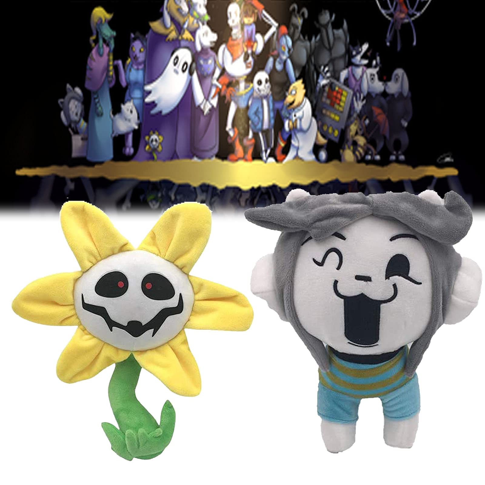 2 6pcs Undertale Plush Toys Asriel And Sans Papyrus Flowey | Desertcart ...