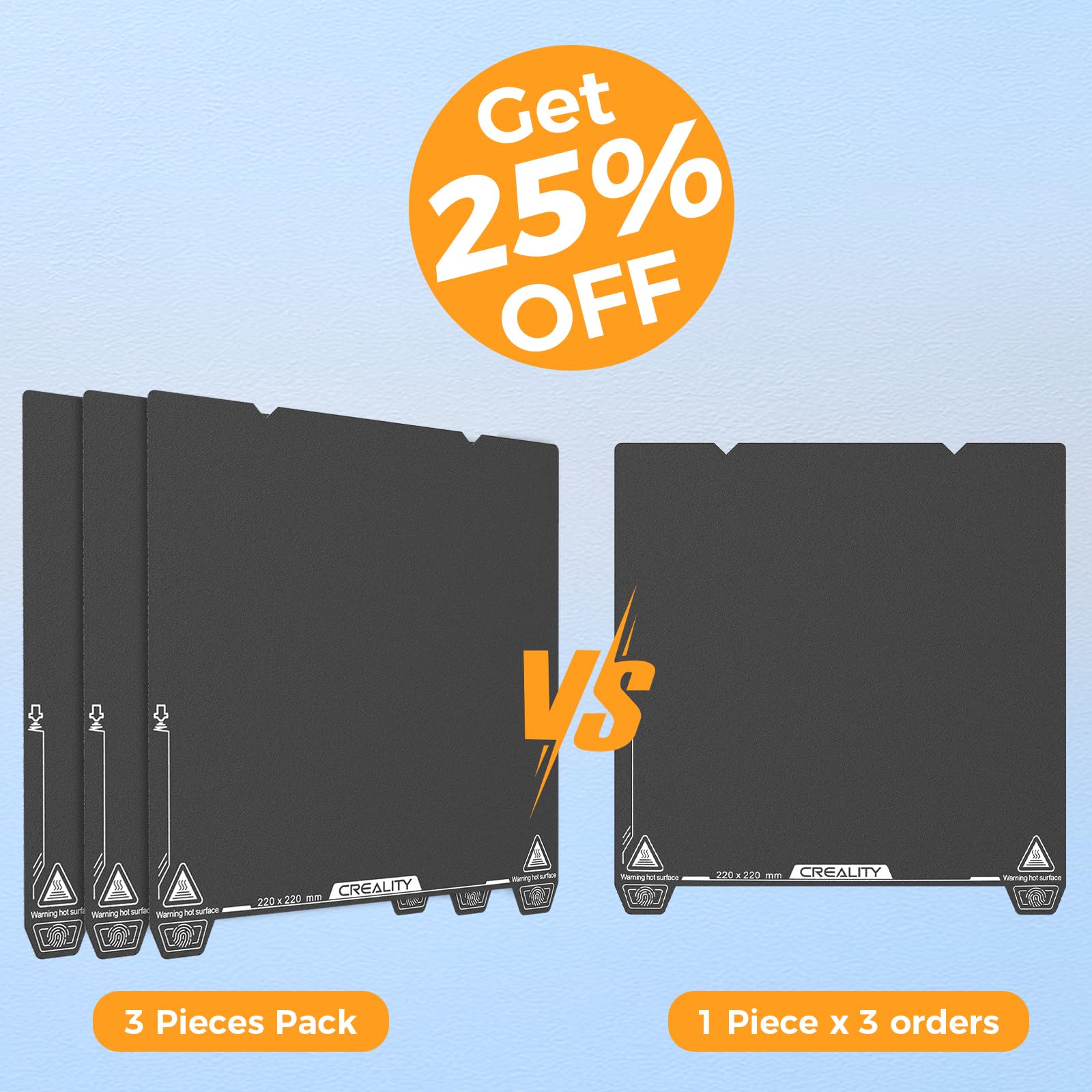 Snapklik.com : Official Ender 3 V3 SE Build Plate 3PCS 235x235 Mm ...