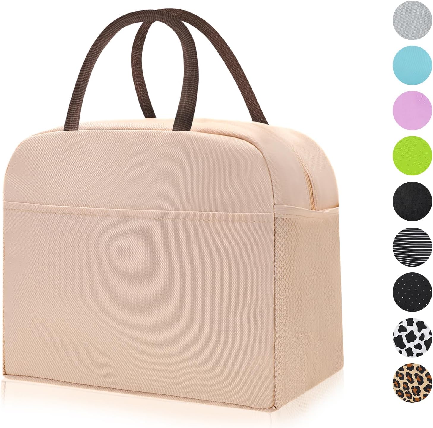 Amazon.com: douyadady Lunch Bag Women/Men Lunch Box Women/Men (beige ...