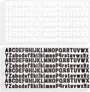 AHANDMAKER 12 Sheets 2496 Pcs Alphabet Stickers, Self Adhesive Vinyl ...