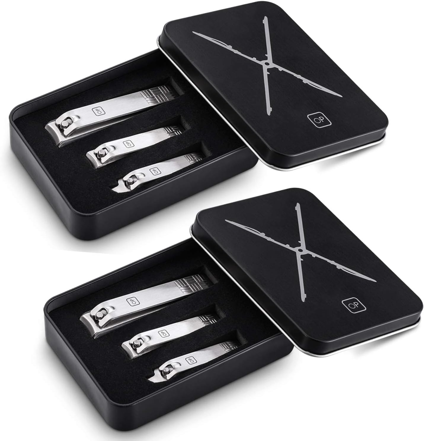 Amazon.com : Nail clippers Set 2 Sets Fingernail Clipper & Toenail ...
