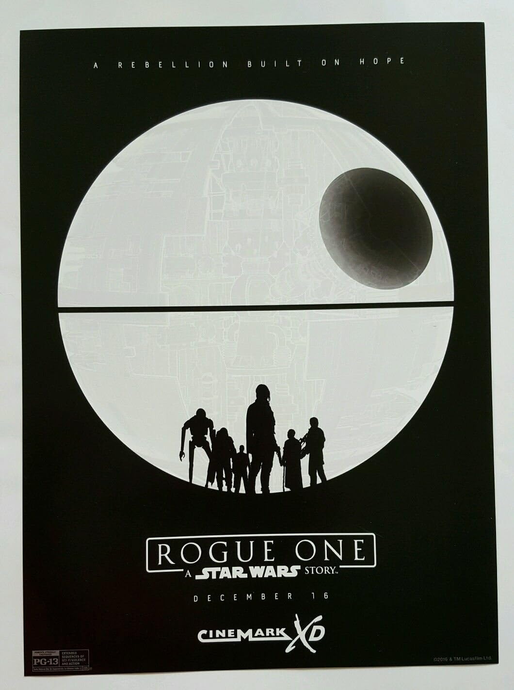 ROGUE ONE: A STAR WARS STORY Original Promo Movie Poster 9.5"x13 ...