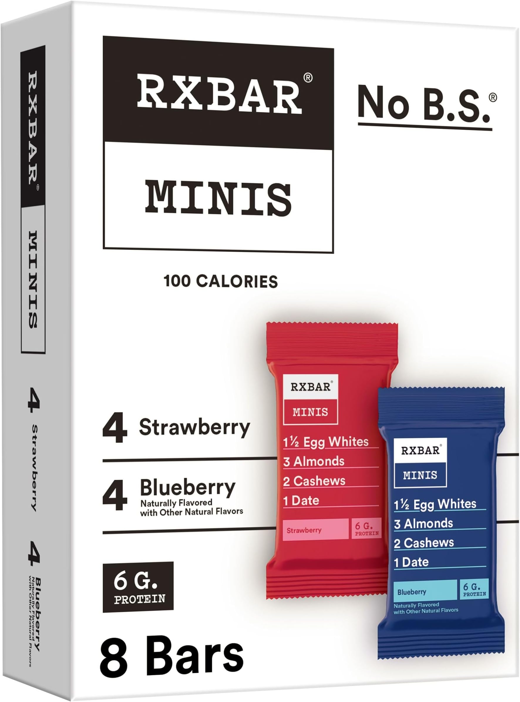 Amazon.com: RXBAR Minis Protein Bars, Gluten Free Snacks, Breakfast ...