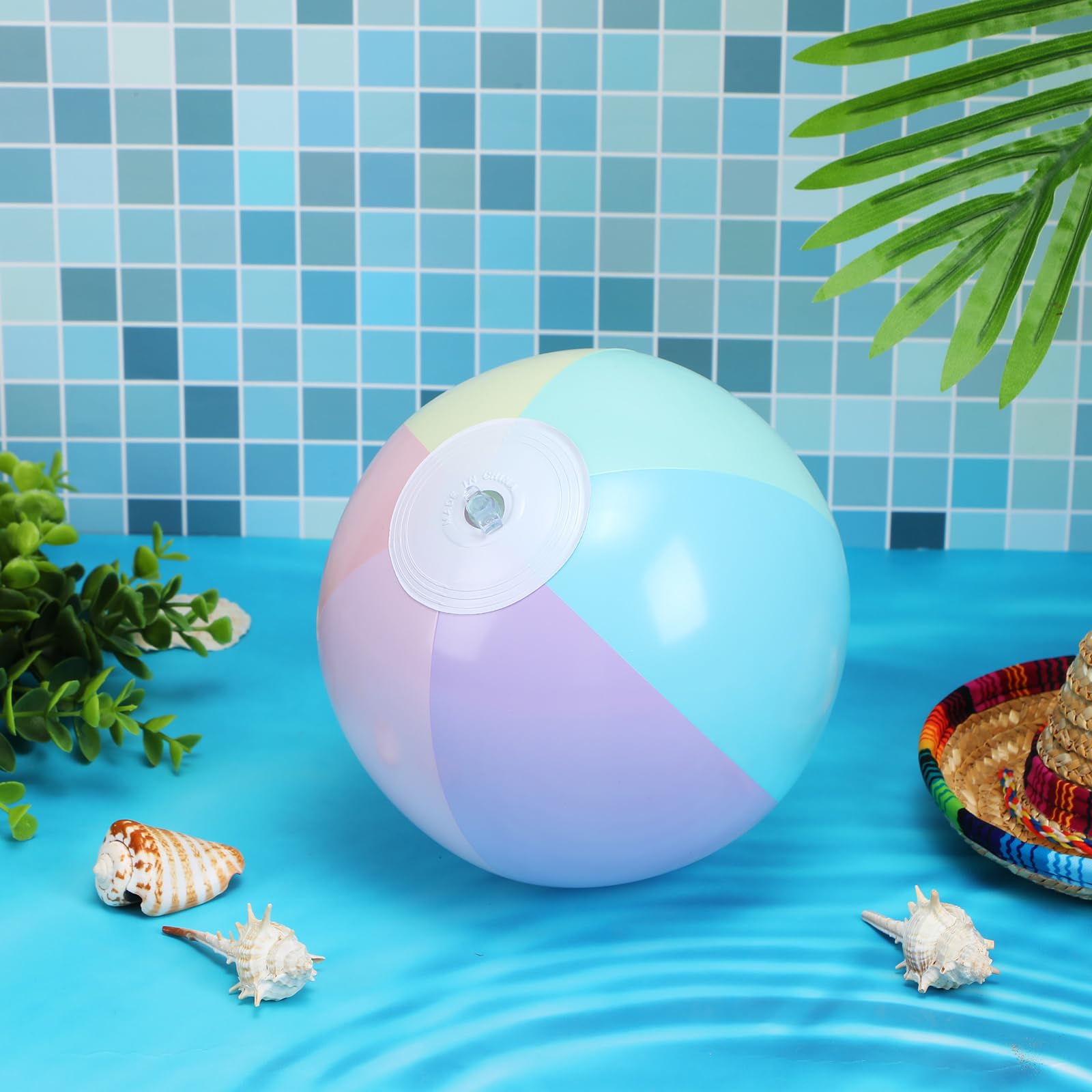 Snapklik.com : MiniInflat 12 Pcs Inflatable Beach Balls Bulk Pastel ...