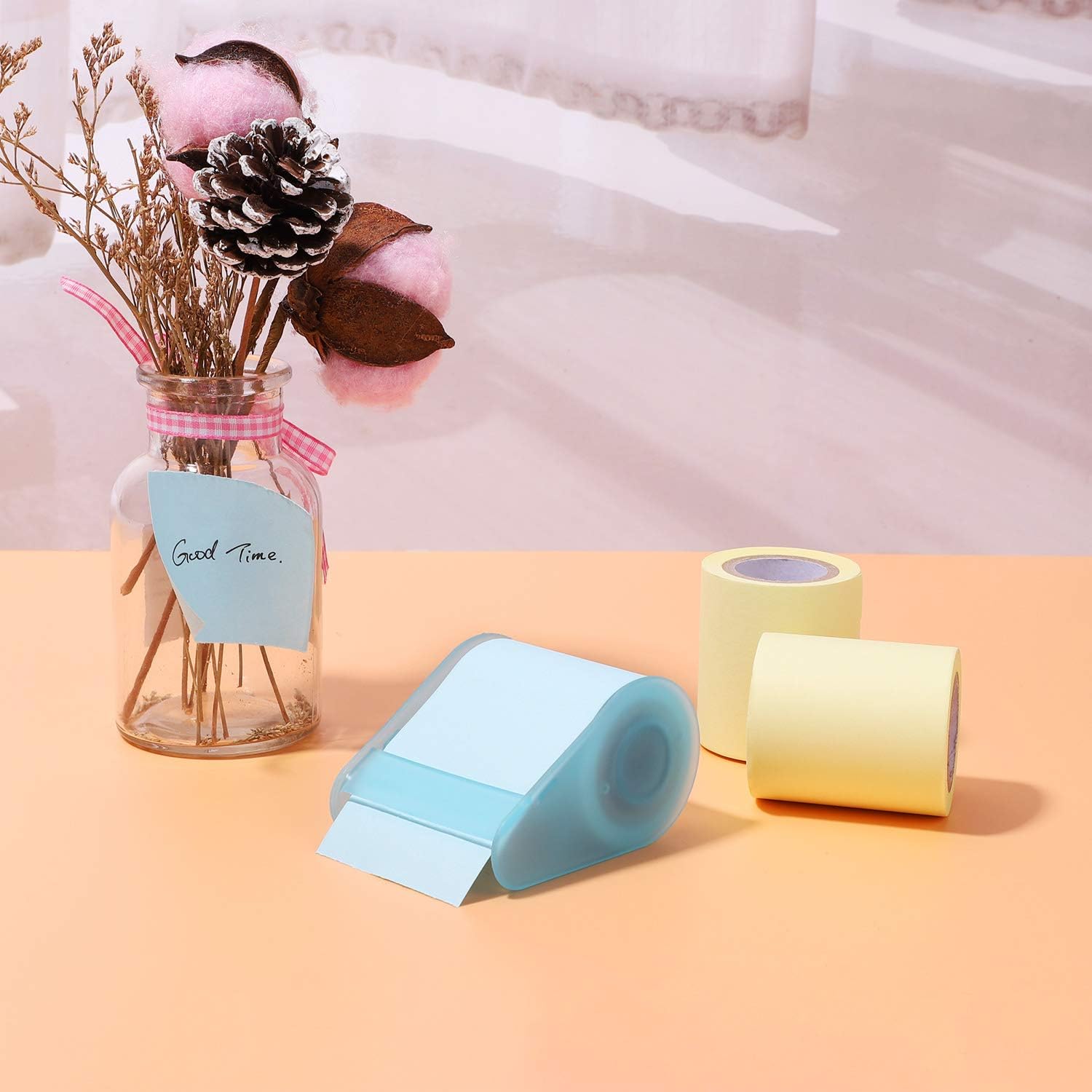 Sticky Notes Roll Self-Stick Note Pads Writing Paper Memo Pad Roll DIY ...