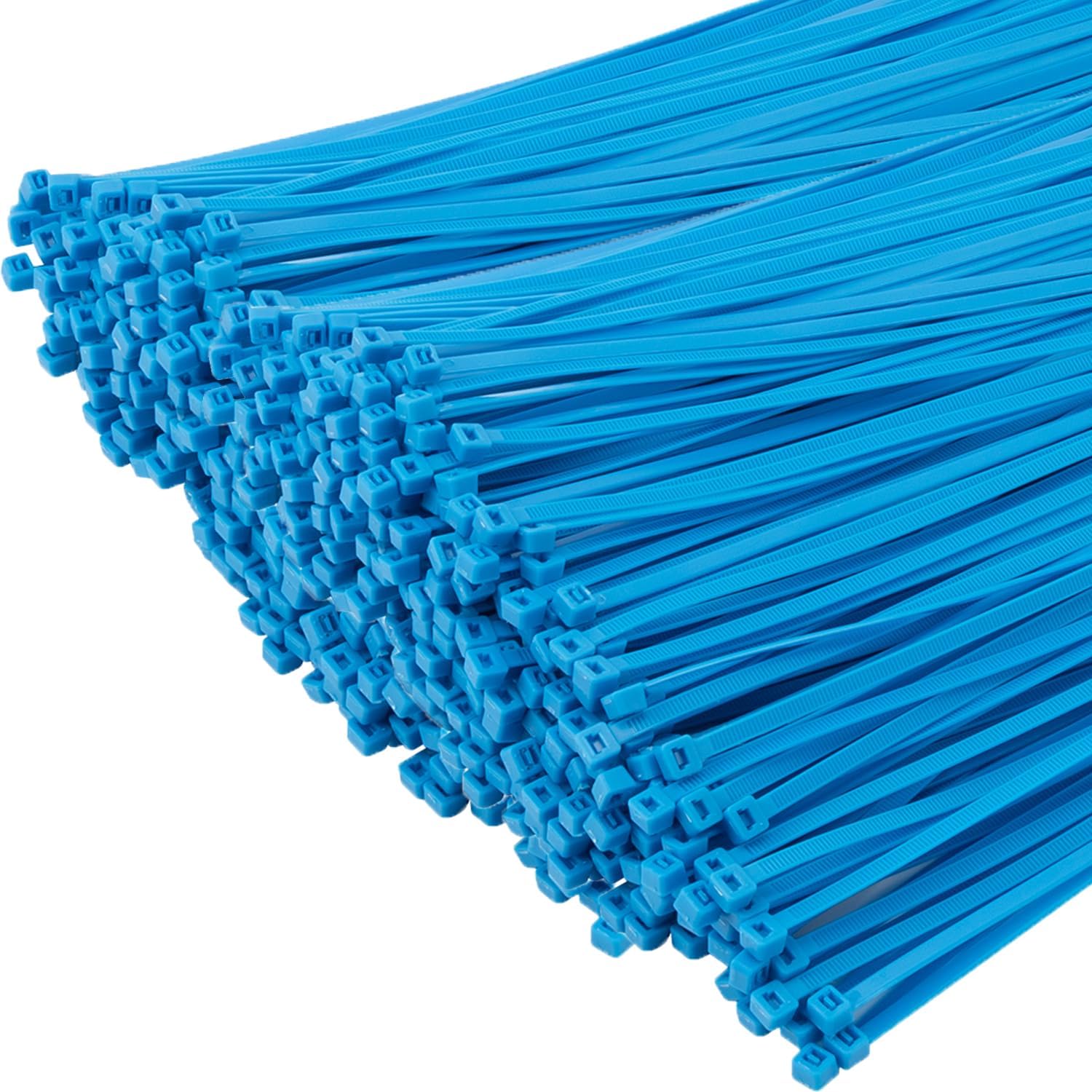 XINGO Blue Cable Ties Pack of 1000, 200mm x 4.8mm, Premium Nylon ...
