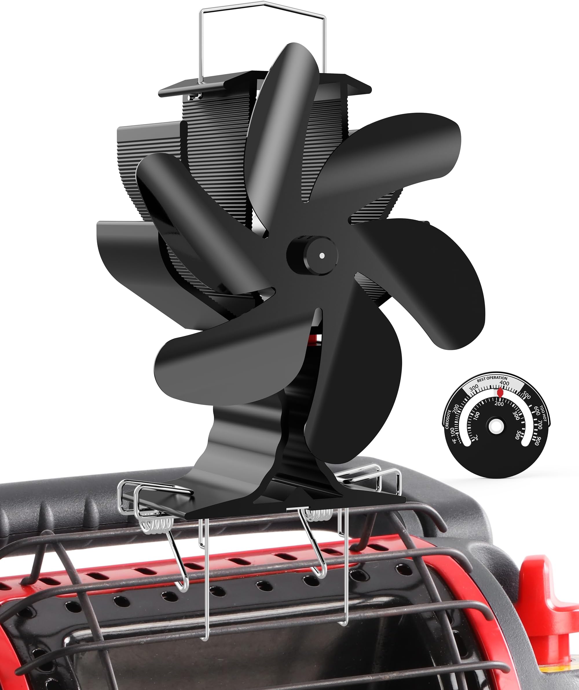Amazon.com: Miaton Heat Powered Wood Stove Fan for Propane Heater ...