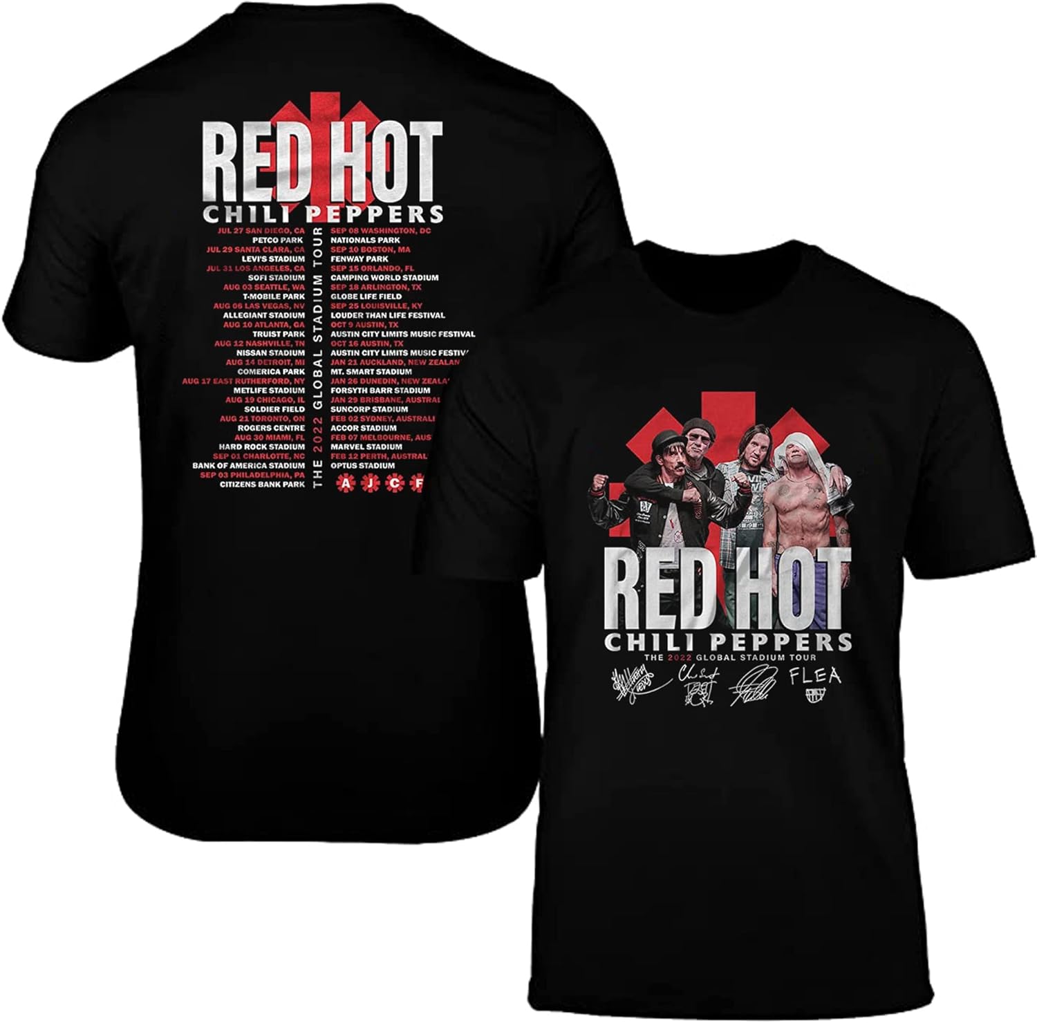 Funk Rock Band Tour Shirt for Men Women Fans Music Concert Shirt (Print ...