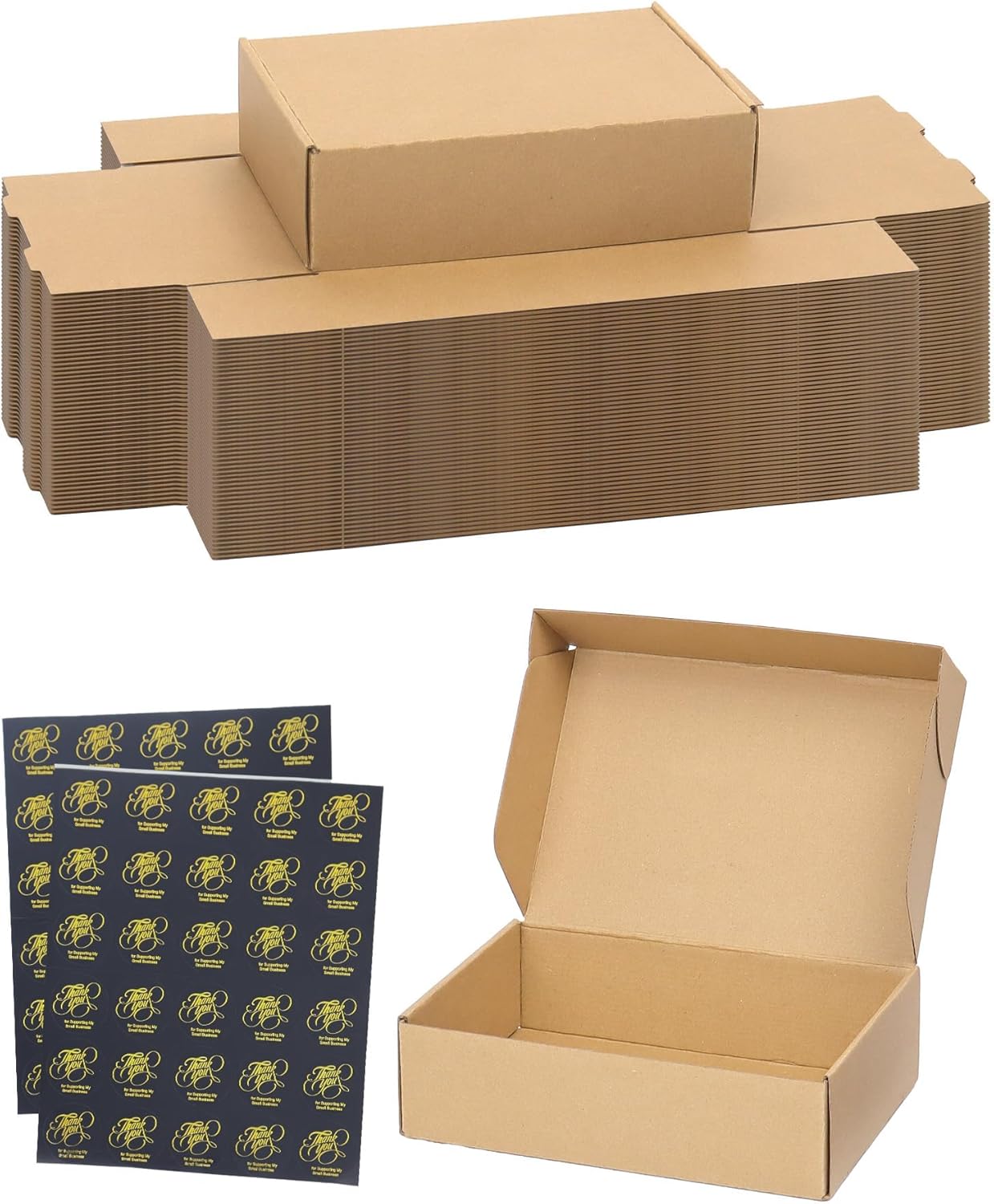 Amazon.com: 50 Pack Small Shipping Boxes, 7x5x2 Inch Brown Cardboard ...