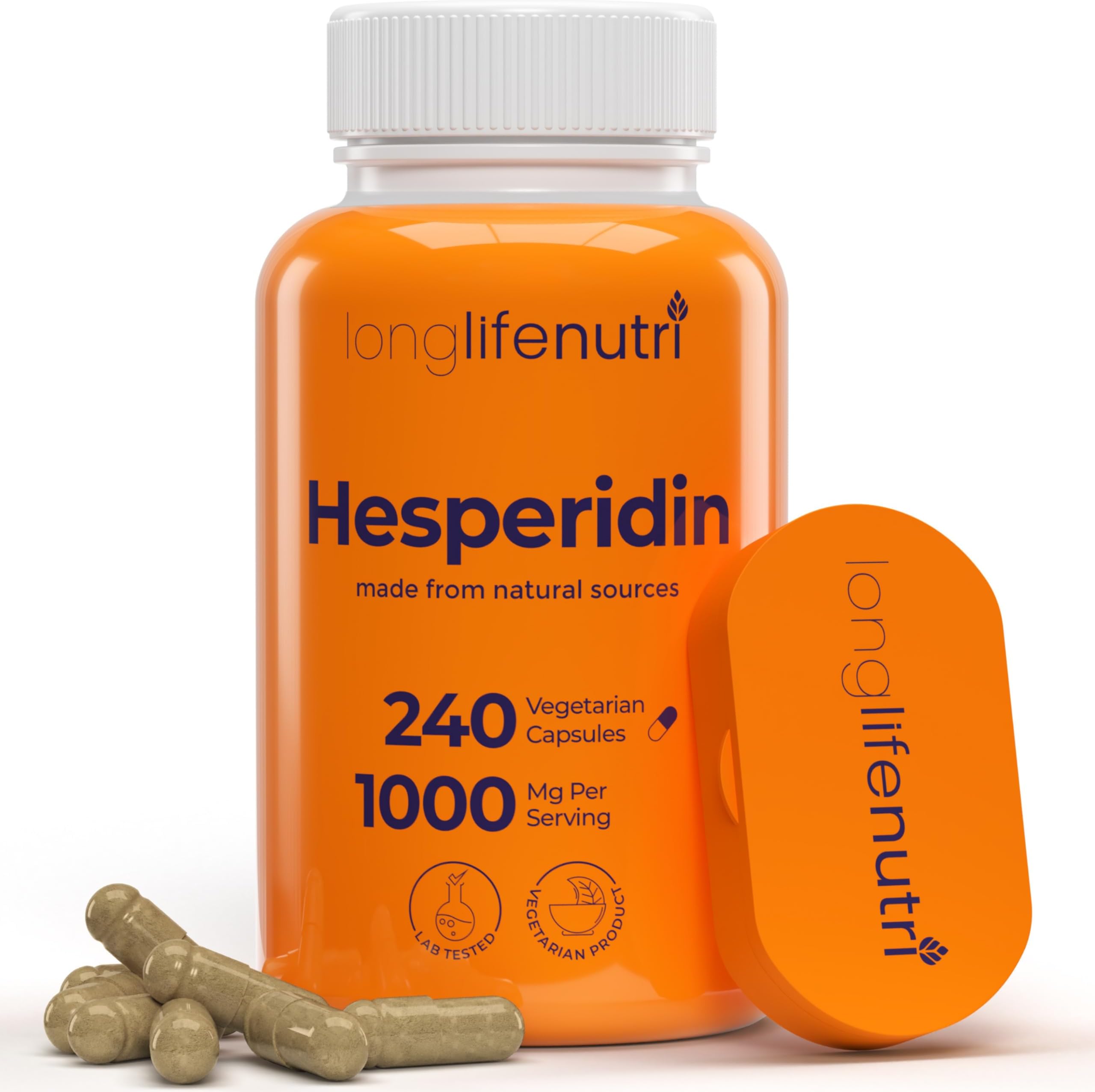Amazon.com: Hesperidin 1000mg, 240 Capsules (4 Month Supply), Supports ...