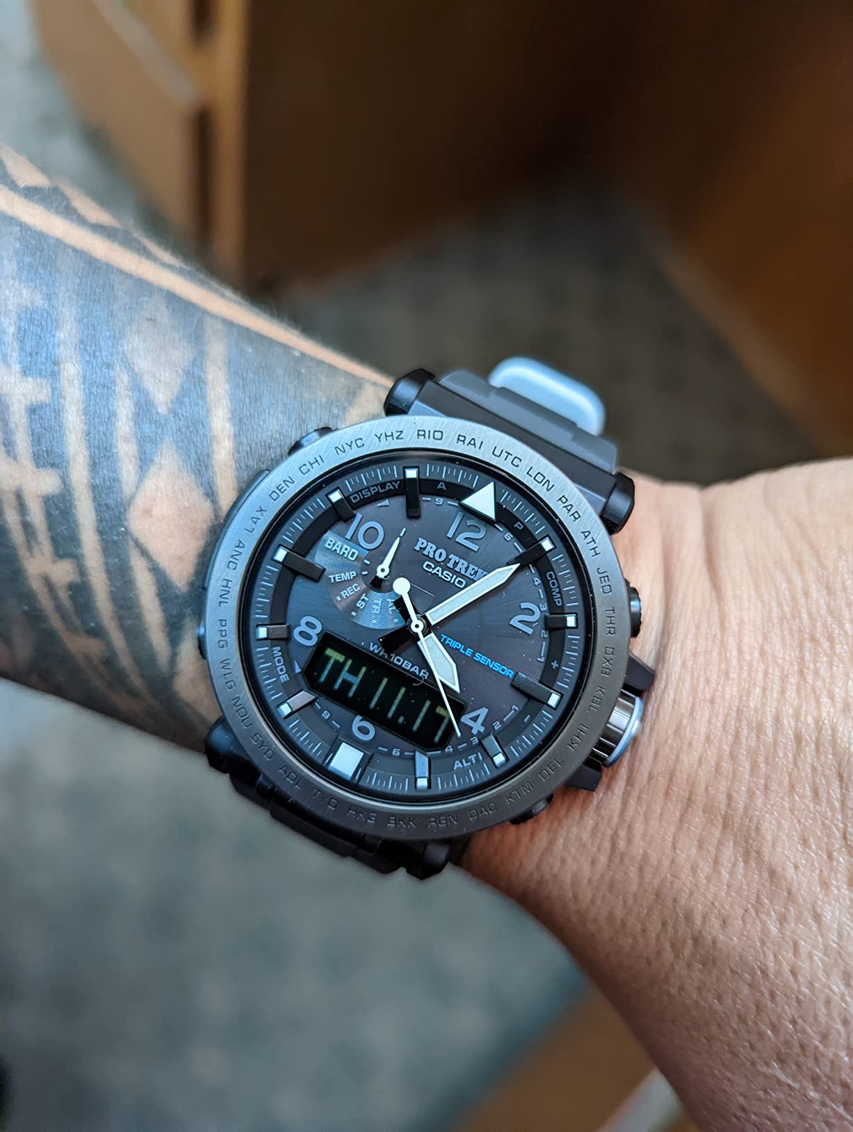 $32/mo - Finance Casio Men's 'PRO TREK' Solar Powered Silicone Watch ...