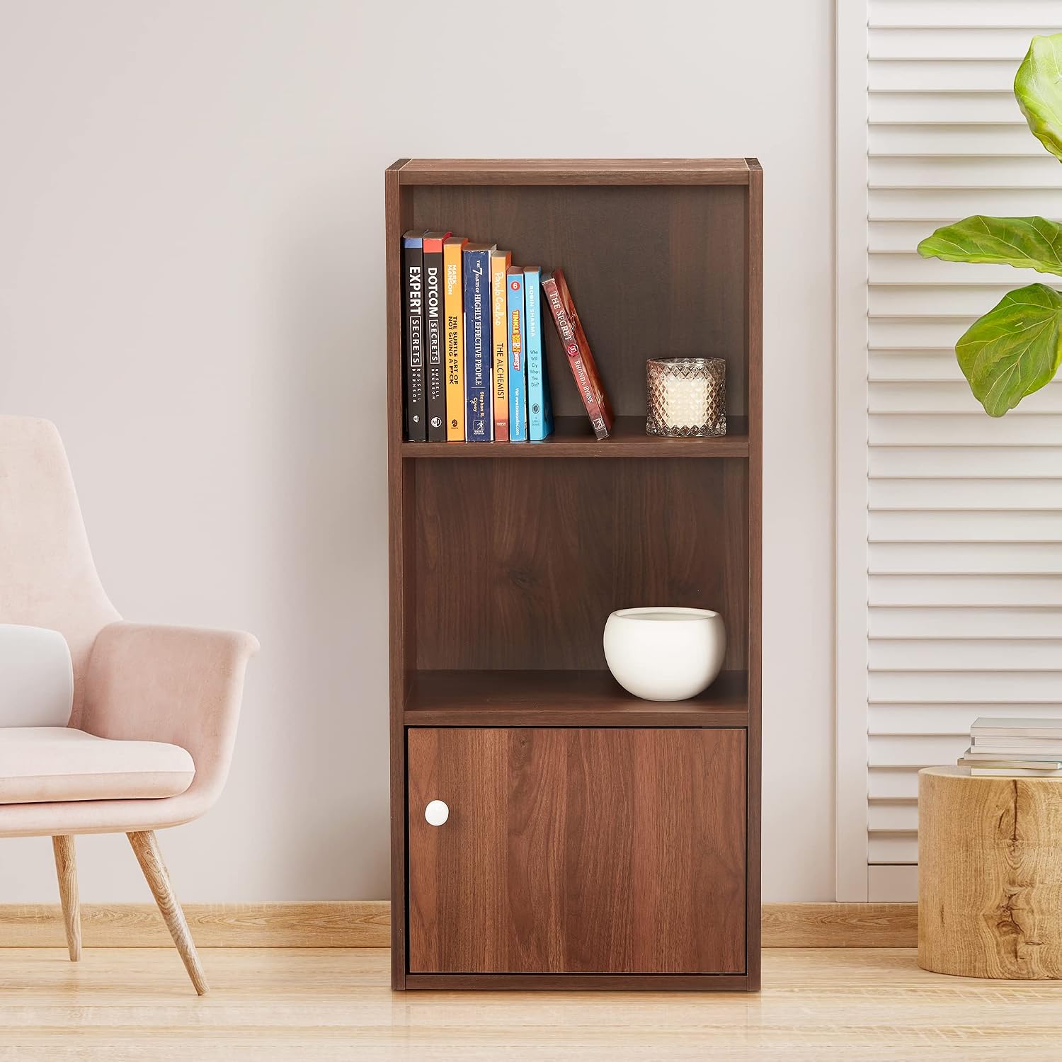 TADesign Muo-6015 Engineered Wood Bookcase with 3 Shelves, Book Shelf ...