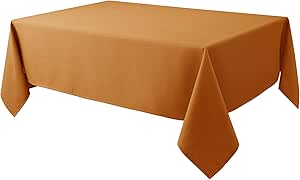 Amazon.com: Biscaynebay Textured Fabric Tablecloth 52x70 Inch ...