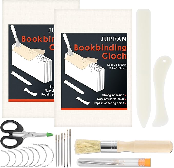 Amazon.com: JUPEAN 21 Pcs Book Binding Kits Bookbinding Materials Book ...