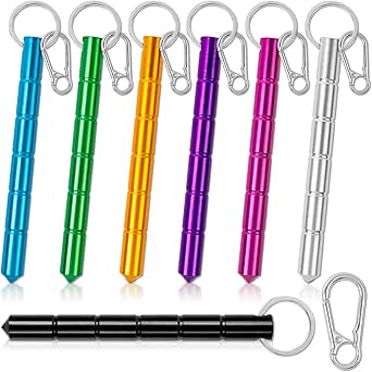 Amazon.com: 7Pcs Safety keychain Set Protection Keychain, Aluminum ...