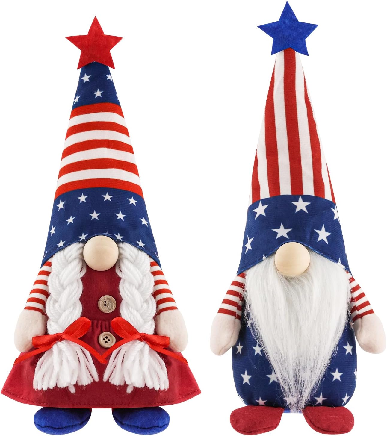 Amazon.com: Noideeer 4th of July Gnomes Plush Decorations, Handmade ...