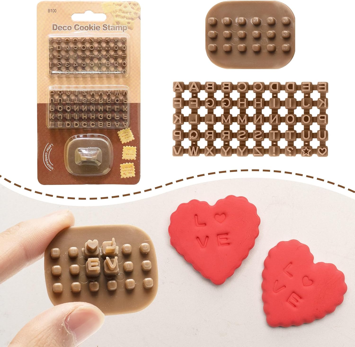 Amazon.com : DIYOOHOMY Letter Stamps for Clay, Alphabet Number Pottery ...