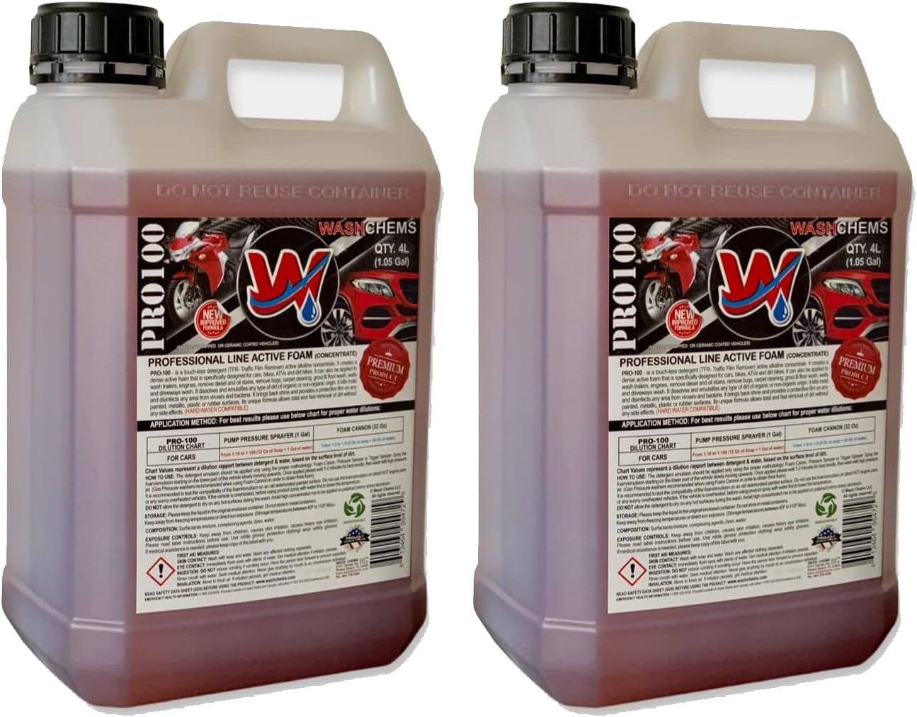 Amazon.com: Wash Chems Pro 100 Touchless Car Wash Detergent Soap ...