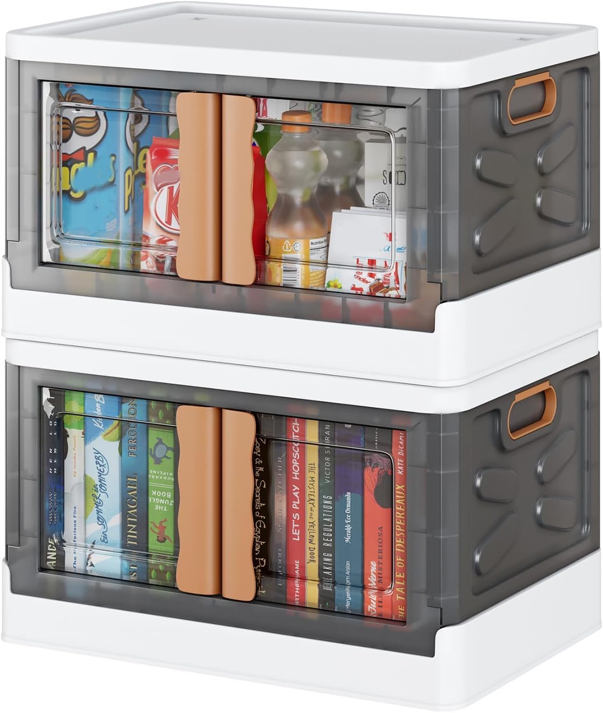 mechdel Plastic Collapsible Storage Bins With Double Door,Kitchen ...